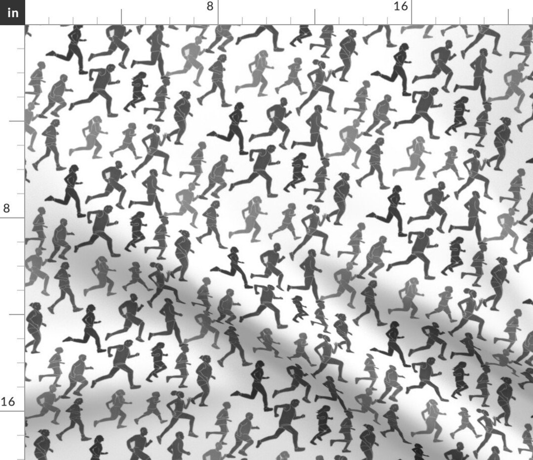Marathon Runners Fabric Runners by Landpenguin Athletic Marathon Sports ...