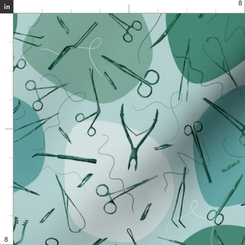 Surgery Fabric Surgical Instruments on Mint by - Etsy
