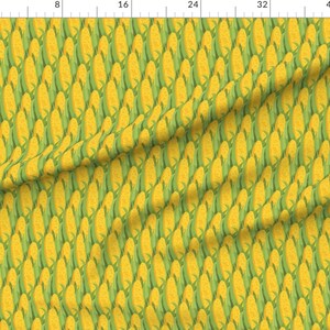 Corn Fabric Cornfield by Storylinecaroline Corn Cobb | Etsy