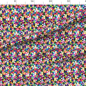 Rainbow Cheater Quilt Fabric Colorful Cheater Triangle | Etsy
