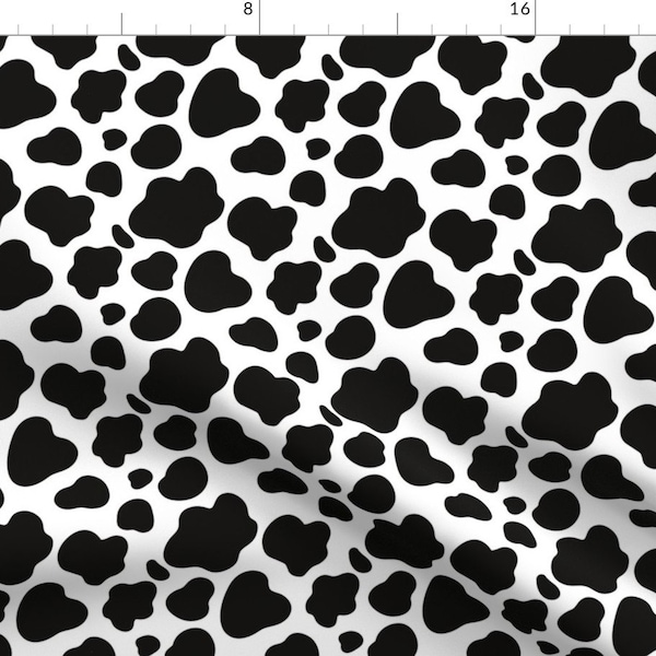 Cow Print Fabric - Etsy