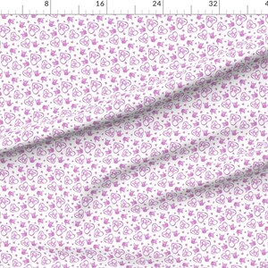 American Sign Language Fabric Asl I Love You Signs in Orchid - Etsy