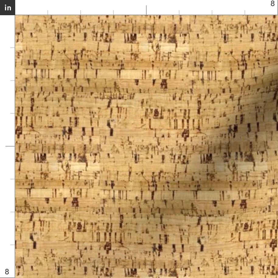 Faux Cork Fabric - Light Cork Horizontal by Misschiffdesigns - Cork ...