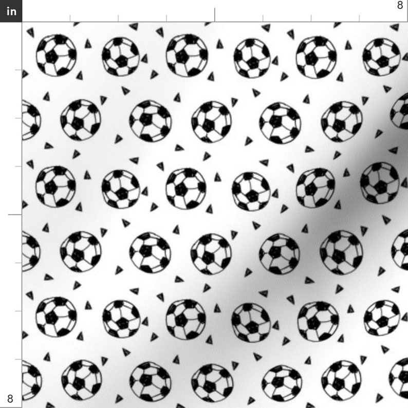 Soccer Fabric Soccer Ball Fabric // Sports Fabric by Andrea - Etsy