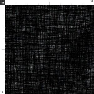 Black Linen Monochrome Heathered Fabric - Midnight Linen by Ivieclothco ...