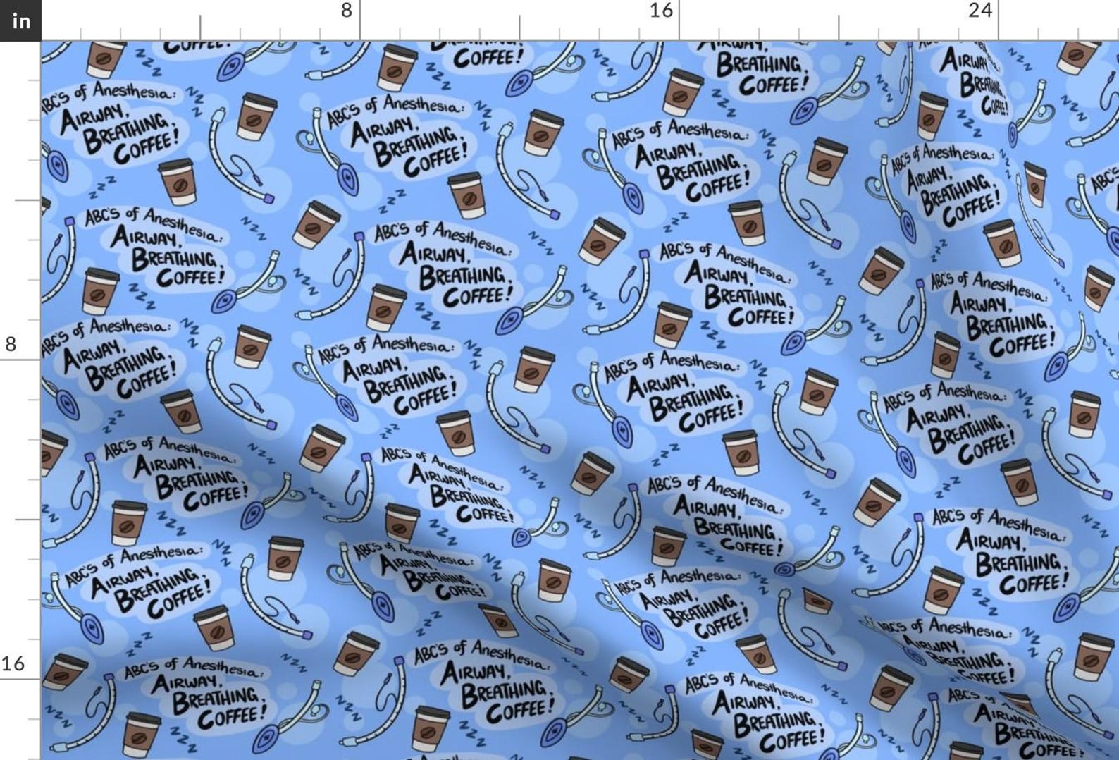 Scrub Fabric - Abcs of Anesthesia by Ladybugsurgery - Surgery Surgeon ...