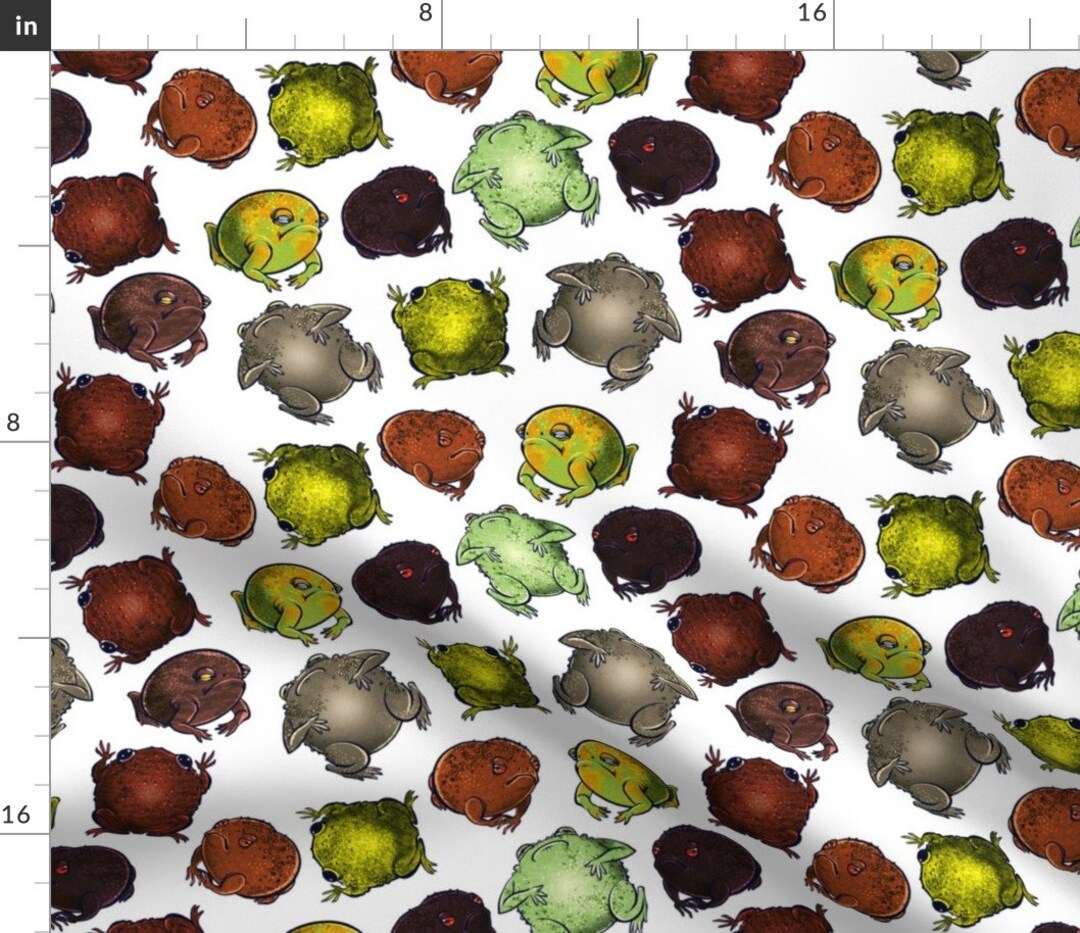 Toads Fabric Meowing Desert Frog by Jadegordon Desert Frog Amphibian ...