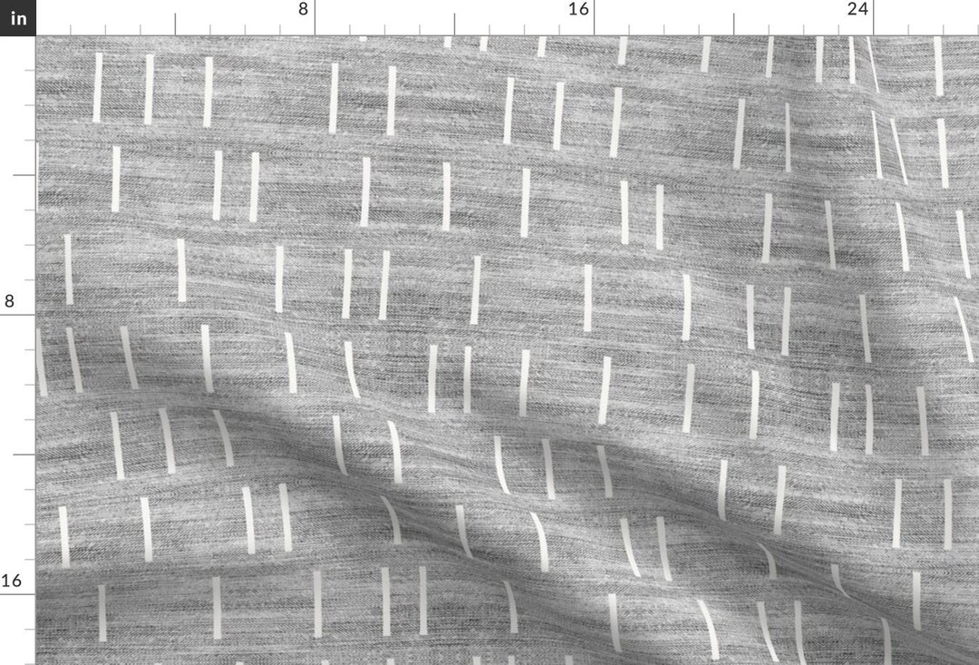Texture Fabric - Line Mud Cloth Grey by Holli Zollinger - Denim Look ...