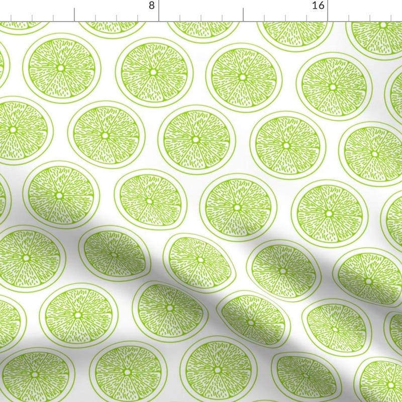 Lime Green and White Fabric - Etsy