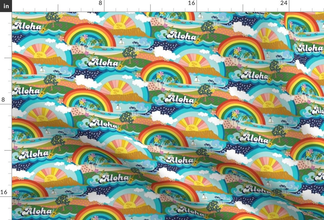 Psychedelic Sunset - Aloha Anuenue Hello Rainbow Hawaii Tropical ...