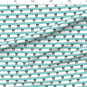 Boxer Fabric Boxer Stripes Dog Fabric Blue by Petfriendly Boxer Dog ...