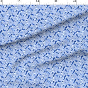 Bluebells Fabric -little Bluebells by J9design- Floral Flowers ...