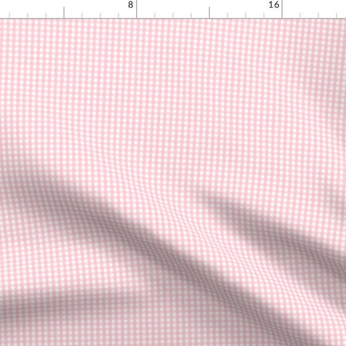 Pink Gingham Fabric Gingham Light Pink by Misstiina - Etsy