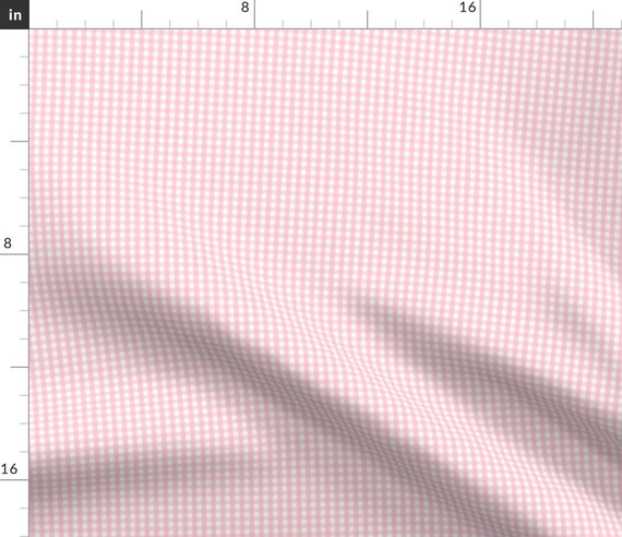Pink Gingham Fabric Gingham Light Pink by Misstiina - Etsy