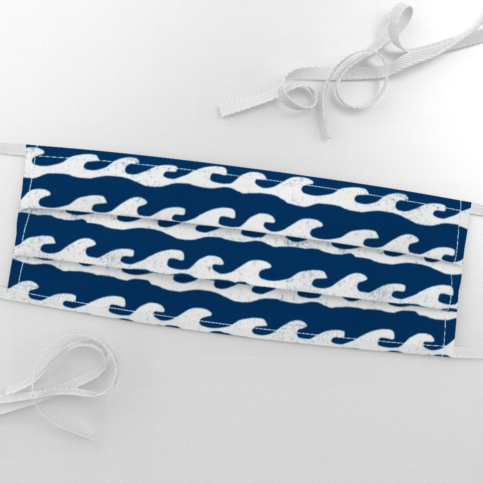 Surf Fabric White and Blue Water Ocean Waves Fabric Summer | Etsy