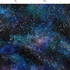 Space Galaxy Fabric Galaxy Deep Space Seamless, Thousands of Stars ...