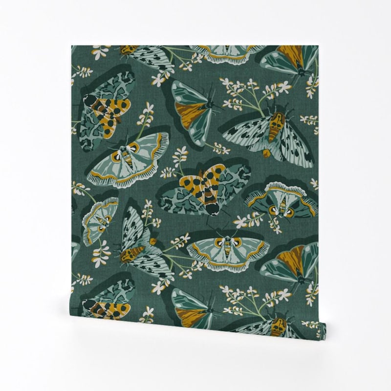 Moth Wallpaper - Etsy
