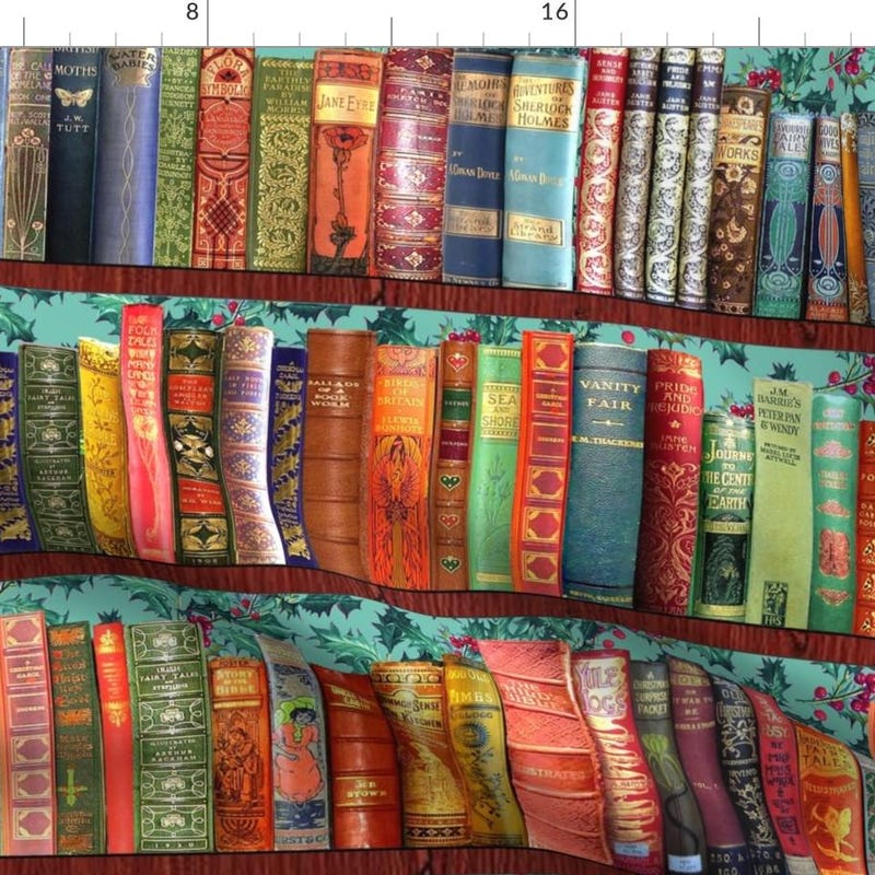 Library Book Fabric - Etsy Australia