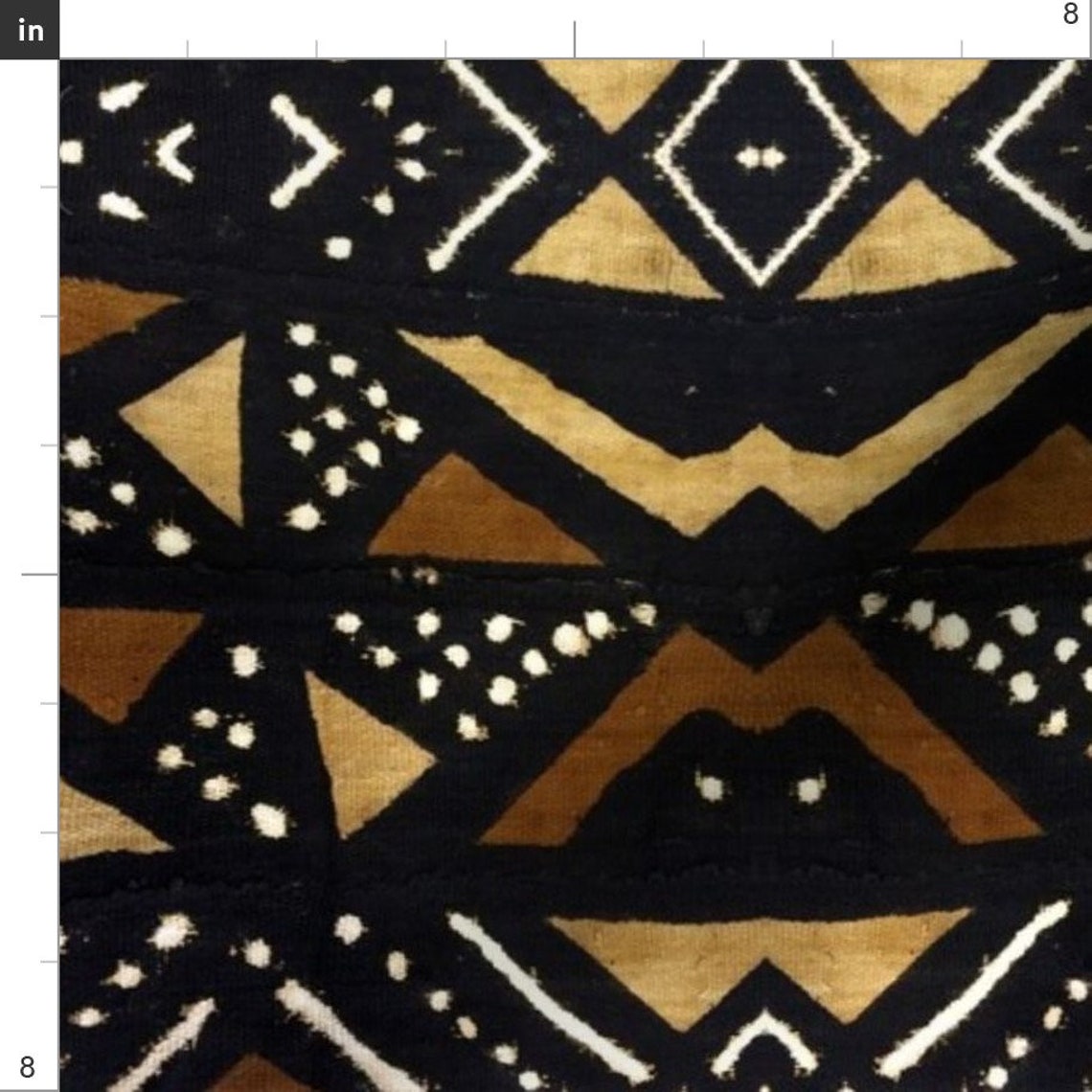 Mali Inspired Fabric Mudcloth 1 by Susaninparis Neutral - Etsy
