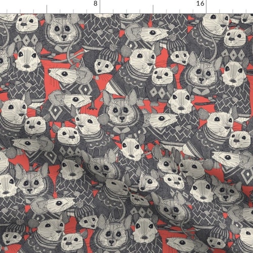 Mod Library Fabric in the Library by Kociara Retro Mod | Etsy