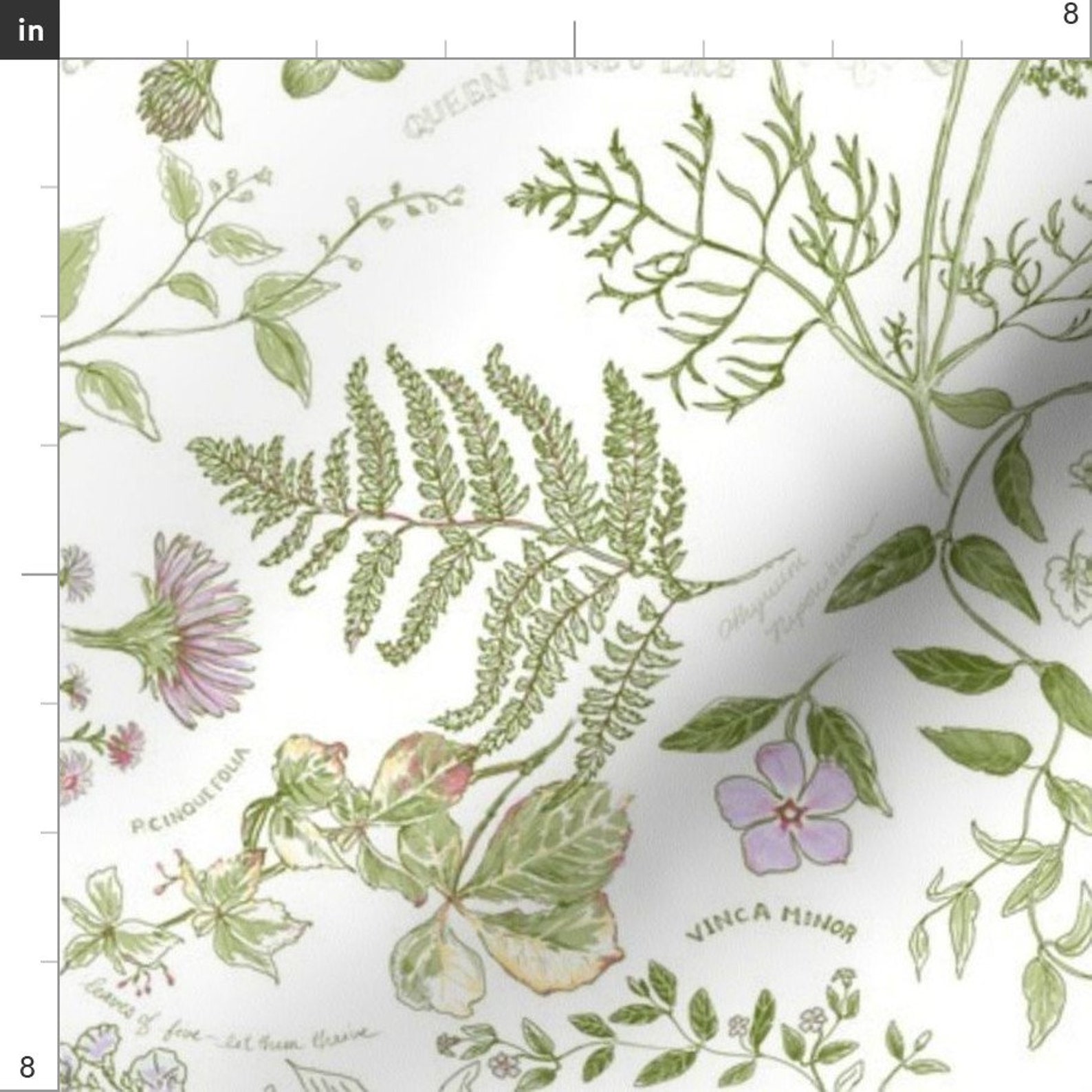 Botanical Fabric Wild Summer Botanical By Gartmanstudio - Etsy.de