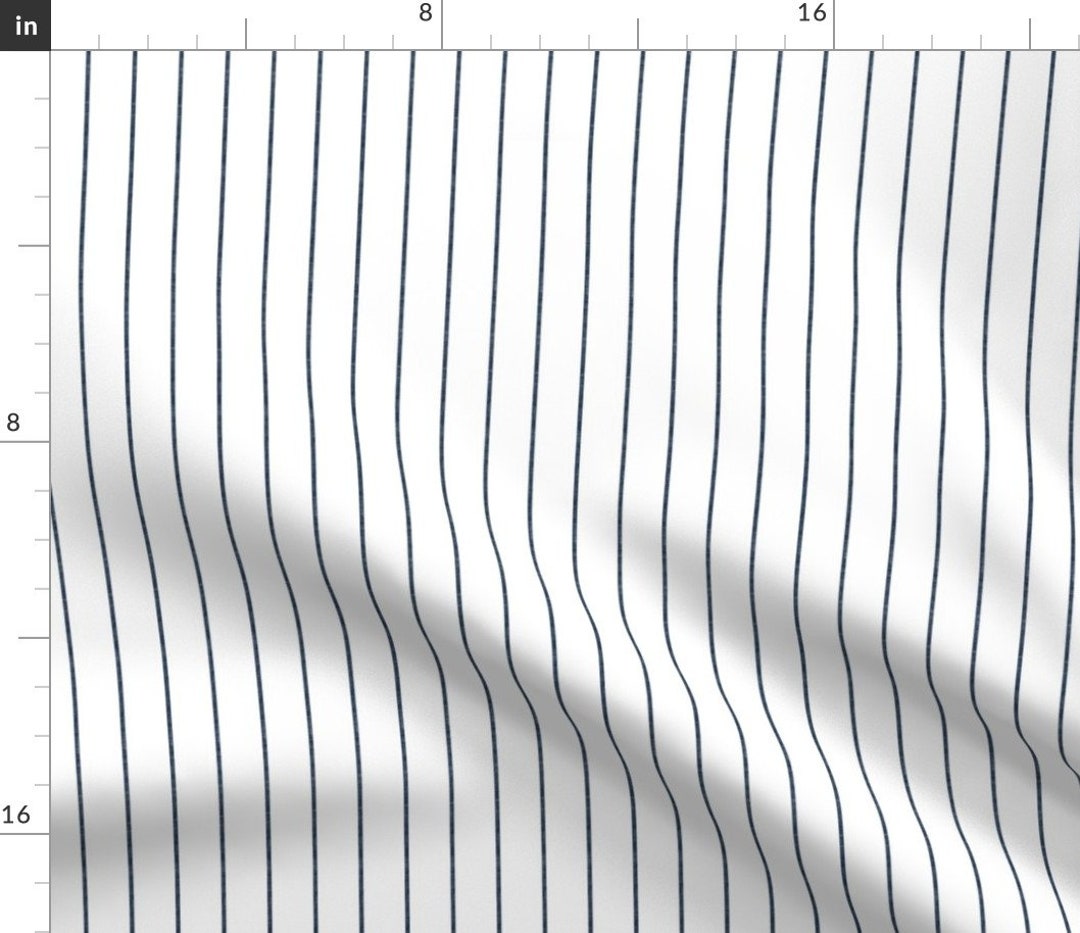 Pin Stripes Fabric Navy Pin Stripes by Littlearrowdesign - Etsy