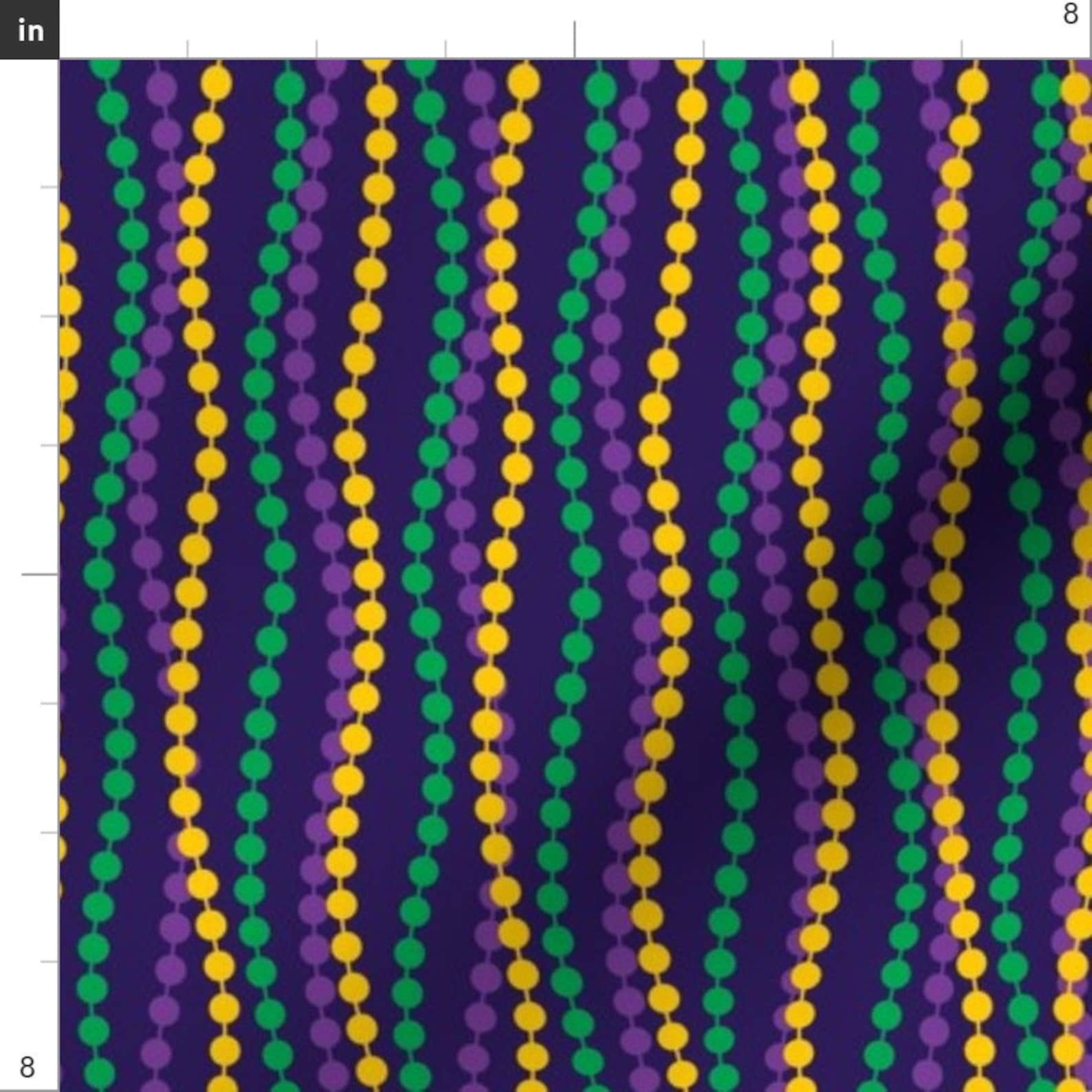 Mardi Gras Fabric Time to Party Gras by Mariafaithgarcia - Etsy