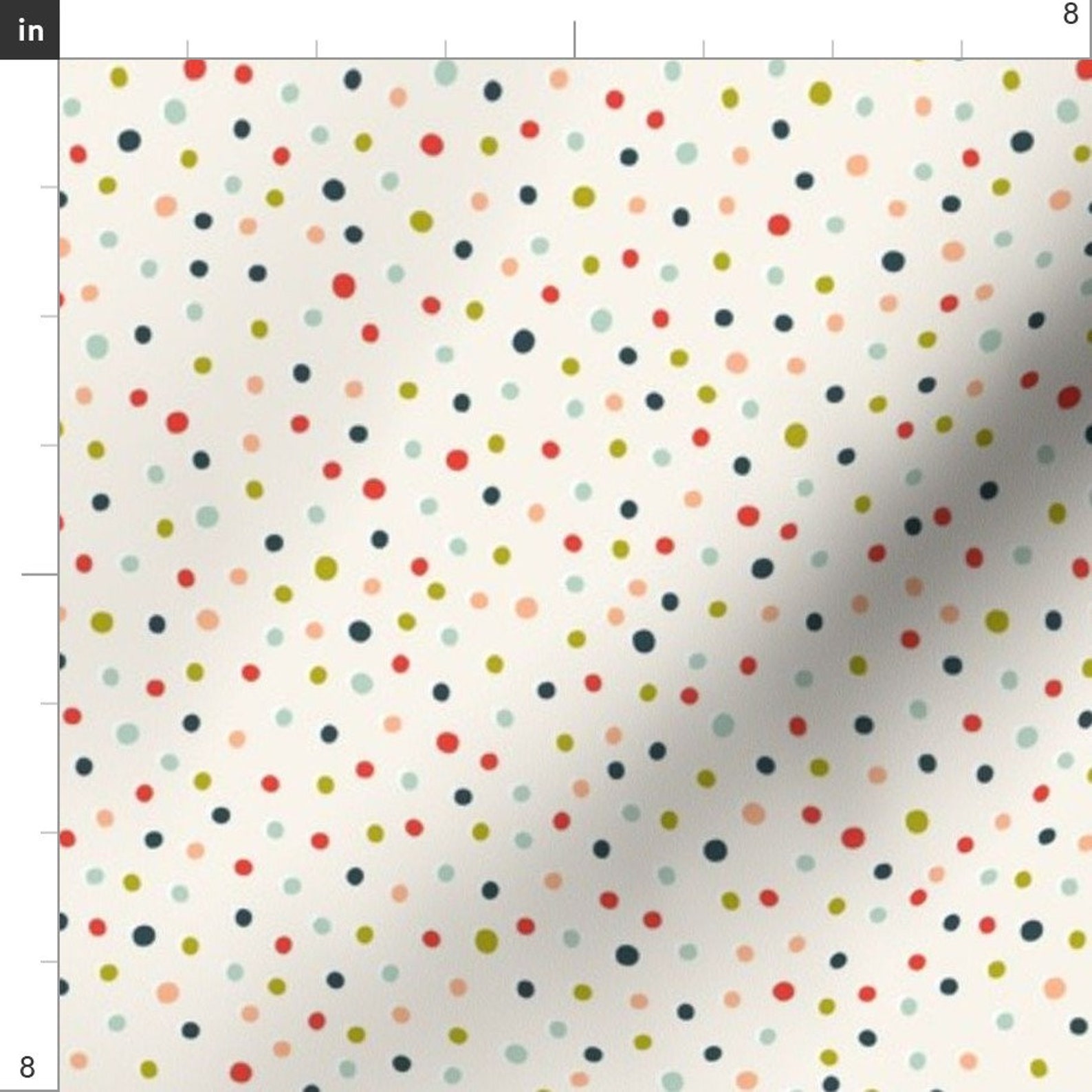 Polka Dot Fabric Sweet Dots: Preppy Fabric by Nadia Hassan - Etsy