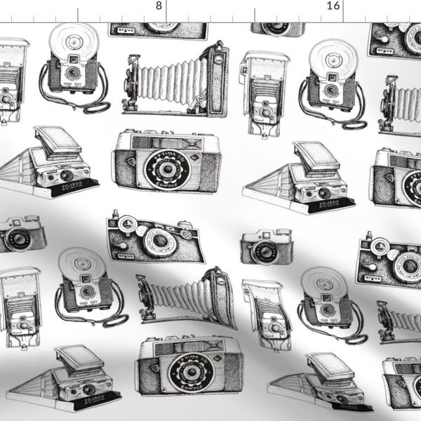 Camera Quilt Fabric - Etsy