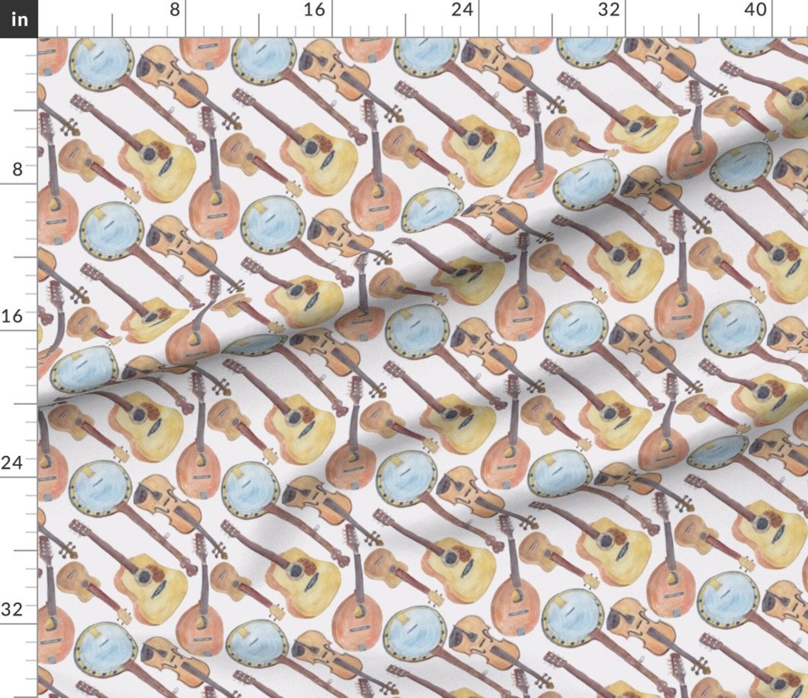 Violin Fabric Chorus of Strings by Bloomingwyldeiris - Etsy