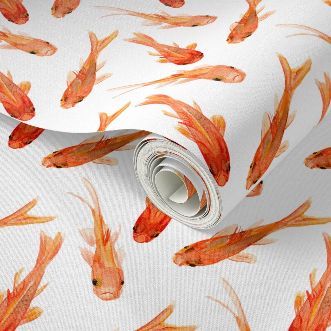 Goldfish Wallpaper Big Goldfish by Jillbyers Goldfish - Etsy