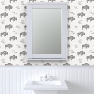 Buffalo Wallpaper Distressed Buffalo by Littlearrowdesign - Etsy