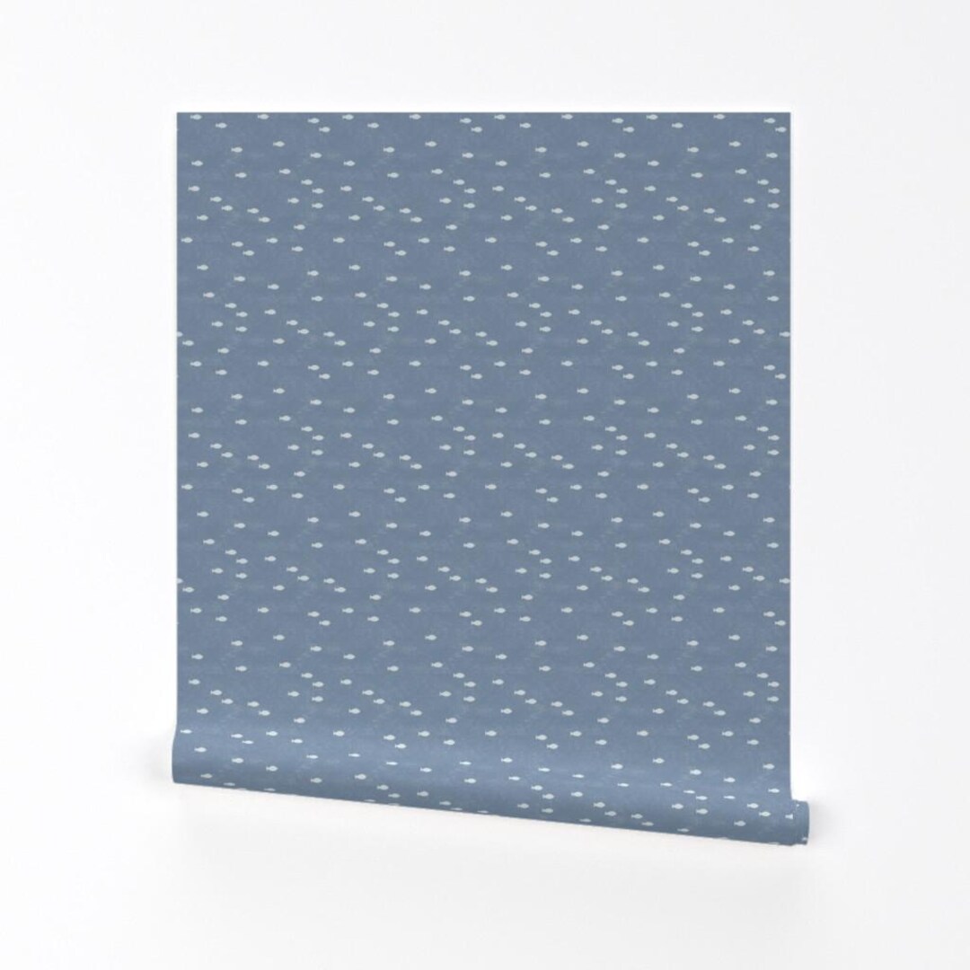 Blue Ocean Removable Peel and Stick Wallpaper - Nautical Beach Sea Life ...