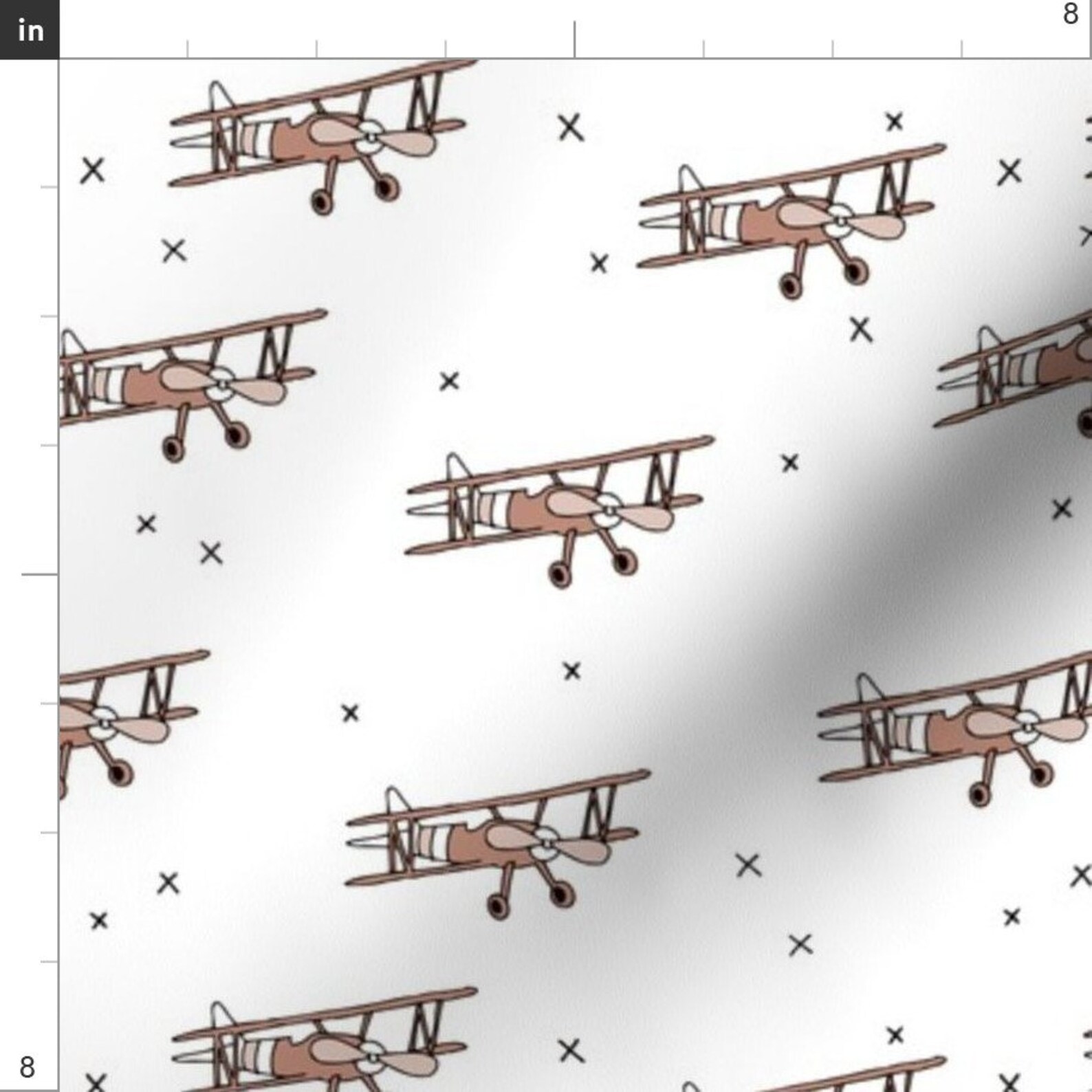 Flying Machines Fabric Cool Airplane Vintage Plane - Etsy