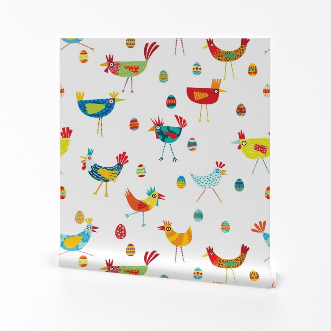 Chicken Wallpaper Colorful Funky Chickens by Happychinchilla Chicken ...