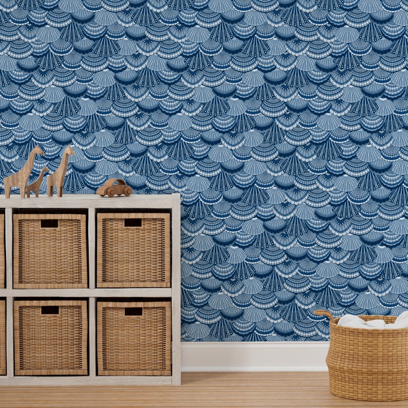 Seashell Wallpaper She Sells Seashells by Figandfossil - Etsy
