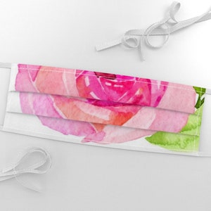 Watercolor Floral Fabric Spring Summer Colorful Pink Flower | Etsy