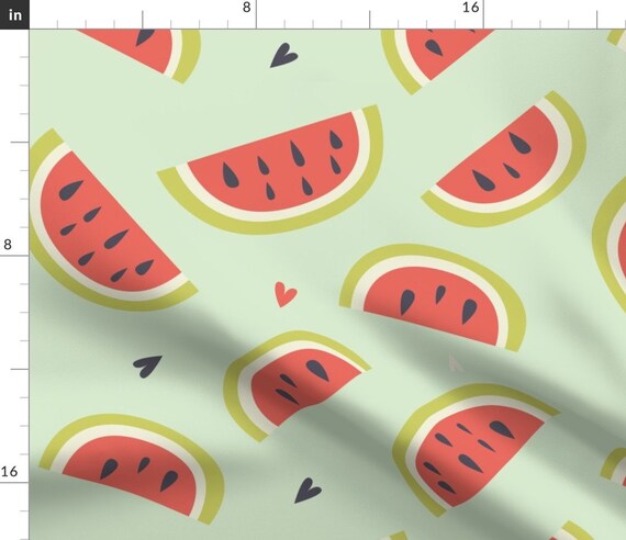 Watermelon Fabric Watermelon Pattern by Bluelela | Etsy