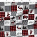 Woodland Quilt Topper Fabric Buffalo Plaid Patchwork Wholecloth 24 Inch ...
