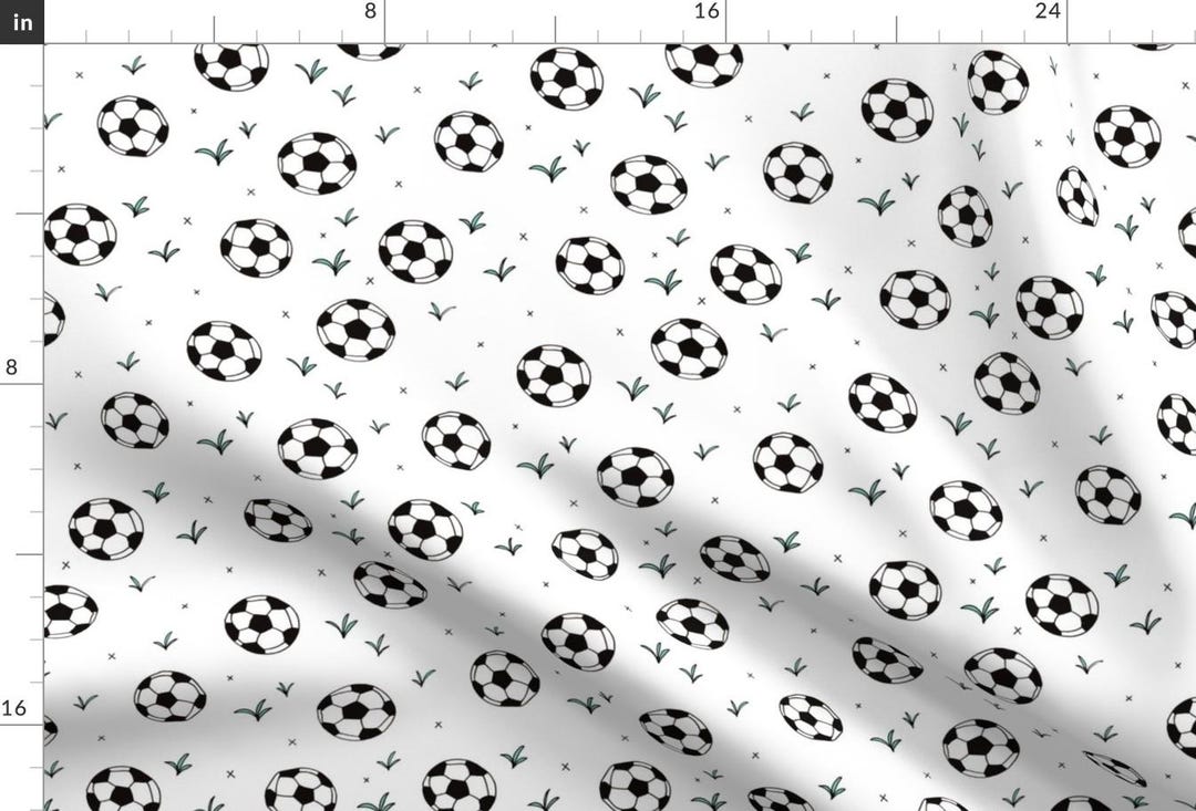 Summer Soccer Sports Fabric Soccer Ball Fun Sports by Littlesmilemakers ...
