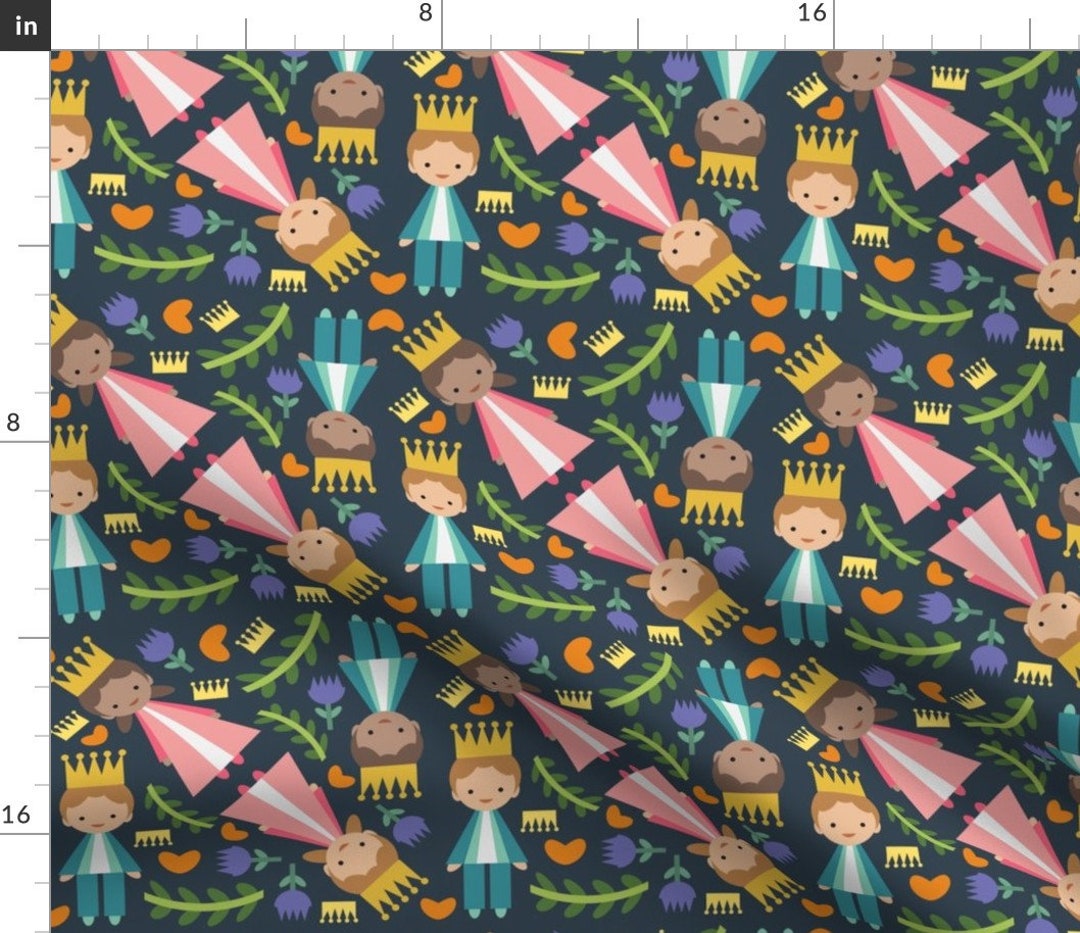 Kings Fabric Kings and Queens by Mintparcel Kings Royalty - Etsy