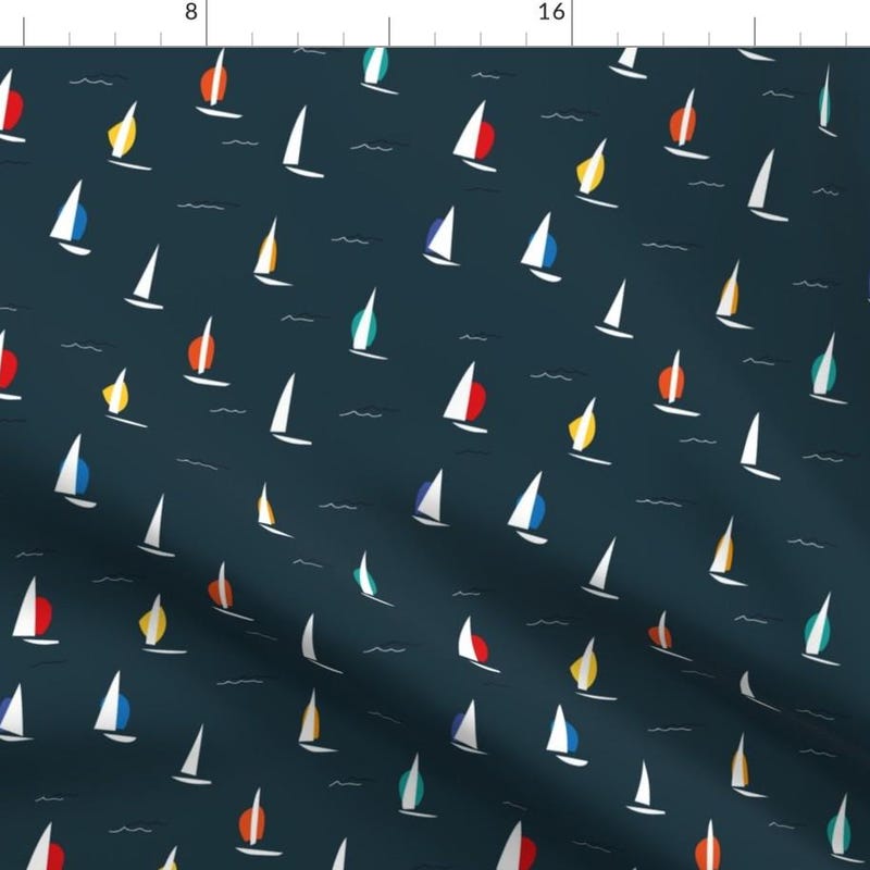 Sailboat Fabric - Etsy