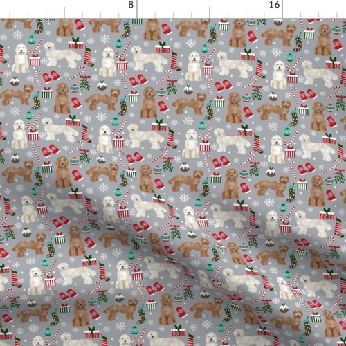 Labradoodle Fabric Labradoodle Dog Breed Christmas Stockings - Etsy