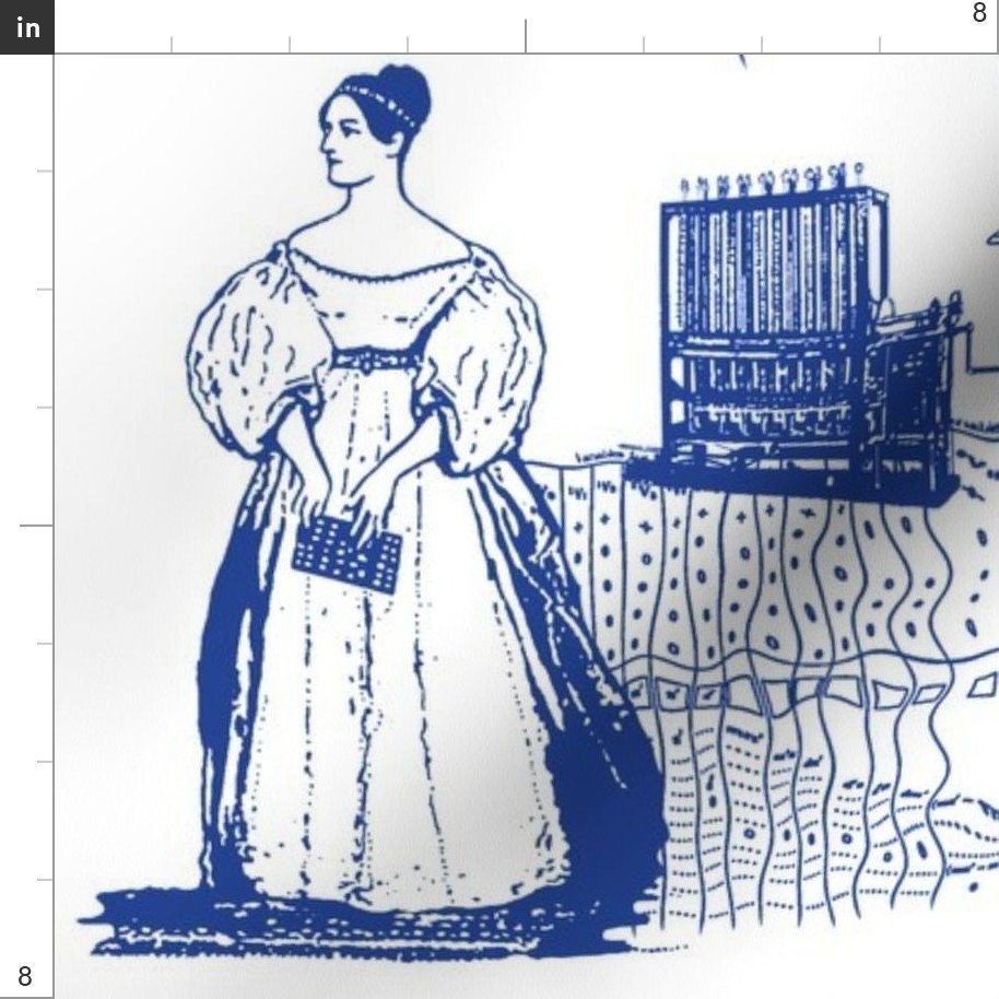 Computer Science Fabric Women of Computer Science Toile by | Etsy