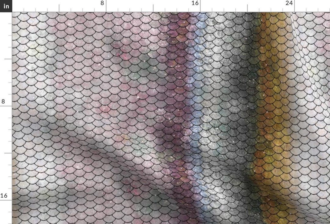 Salmon Scales Fabric - Salmon Skin by Purplish - Salmon Fish Animal ...