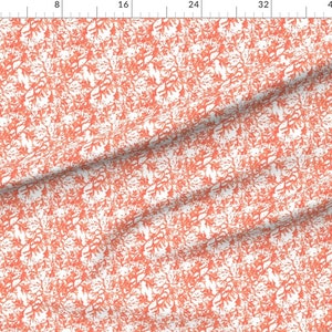 Seaweed Fabric Seaweed by Joanmclemore Seaweed Coral White Nautical ...