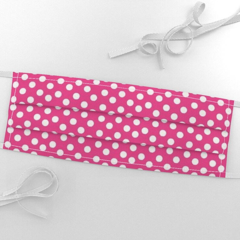 Pink Polka Dots Fabric Pretty Polka Dots in Hot Pink by | Etsy