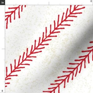 Baseball Fabric - Stitch by Nick Neuman - Baseball Stitch Sport Ball ...