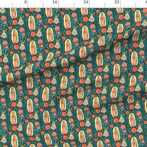 Catholic Fabric Guadalupe by Abigailhalpin Catholic Mother Mary ...