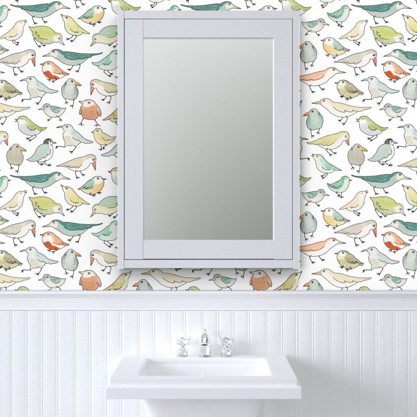 Bird Wallpaper Birds Outside My Window by Johannak Bird - Etsy